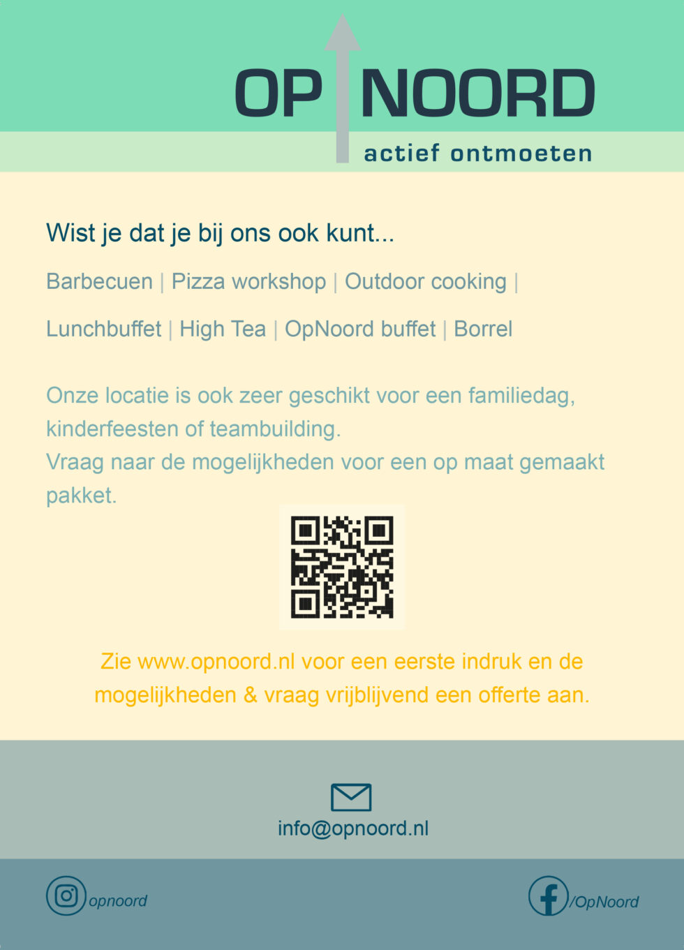 Horeca & Paviljoen | Op Noord